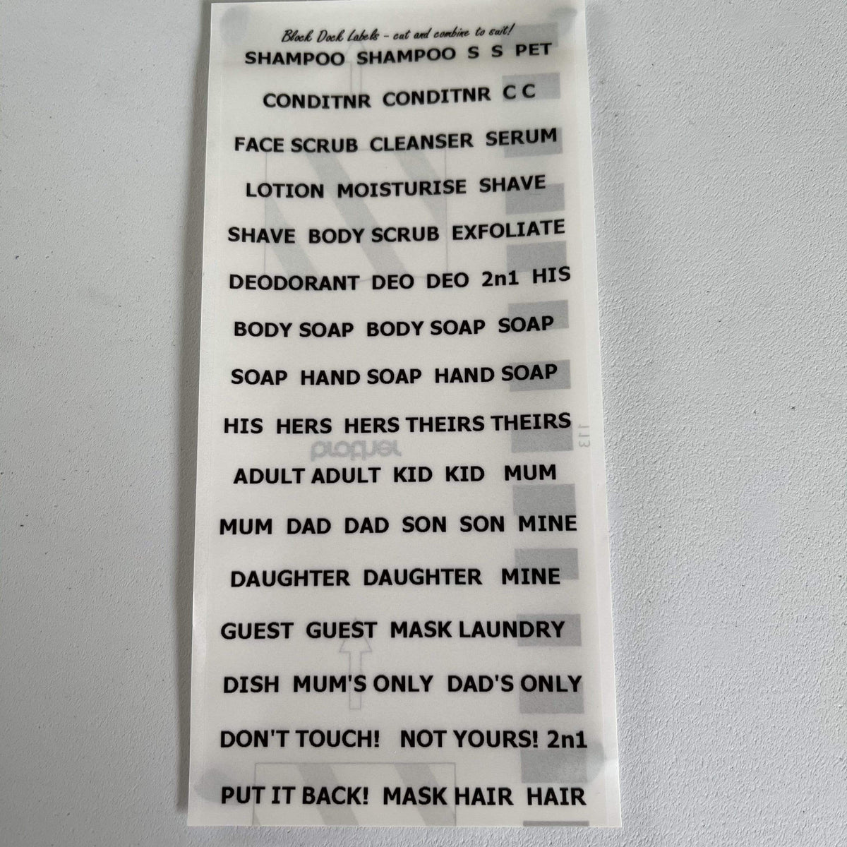 Block Dock Labels – The Block Dock